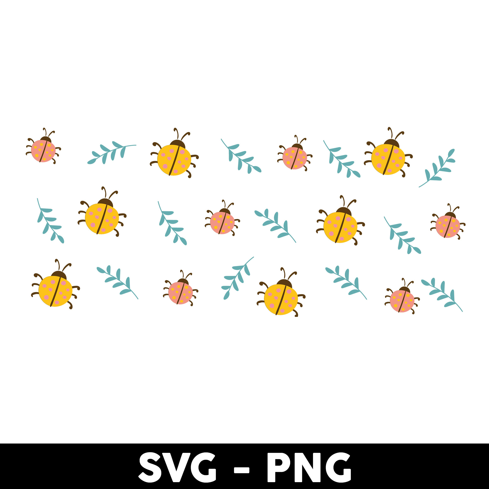 Flower Libbey Can Wrap Svg, Ladybug Svg, Libbey Can Wrap Svg | Inspire ...