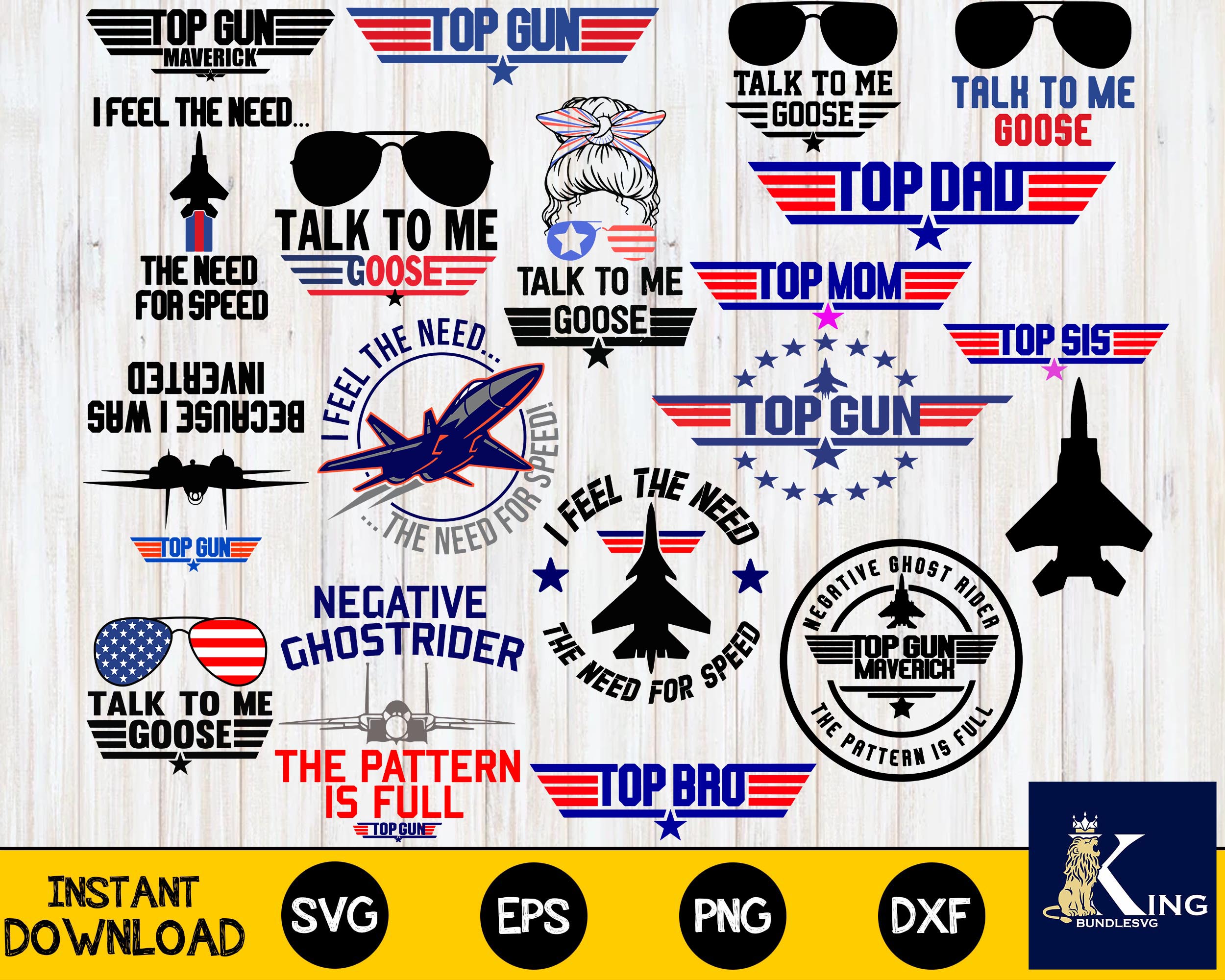 top gun svg, bundle top gun svg, Digital Download | Inspire Uplift