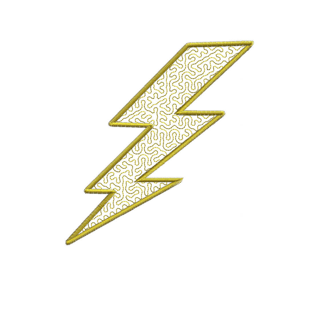 Lightning stipple stitch embroidery design,Lightning stippli - Inspire ...