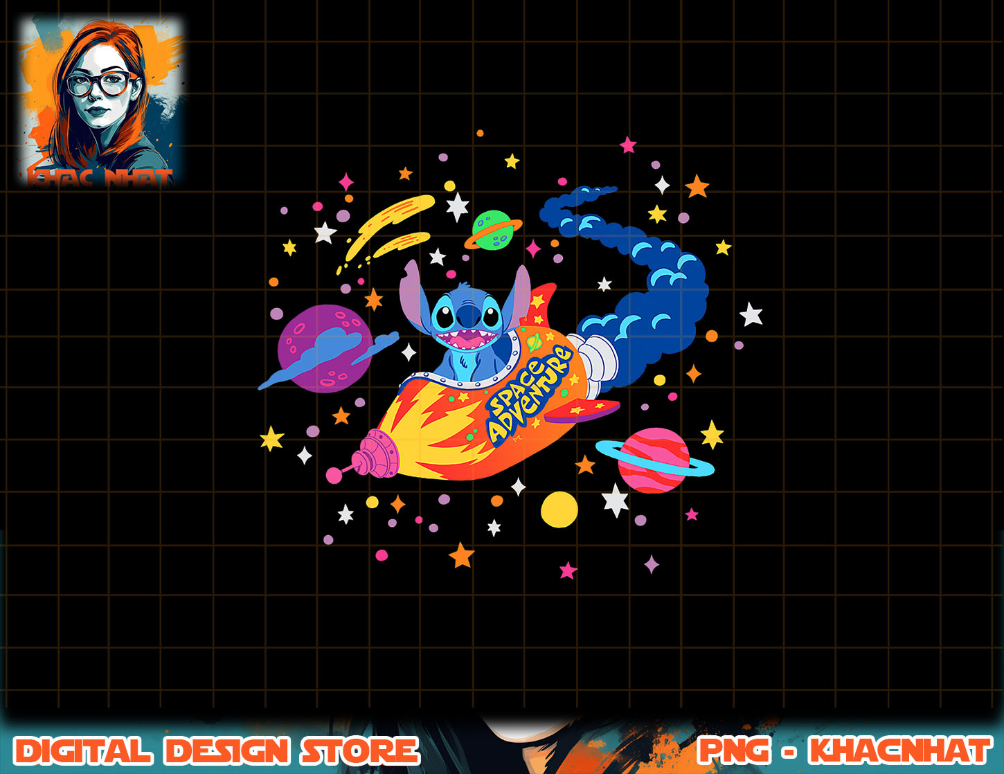 Disney Lilo & Stitch Space Adventure Rocket Stitch T-Shirt c - Inspire ...