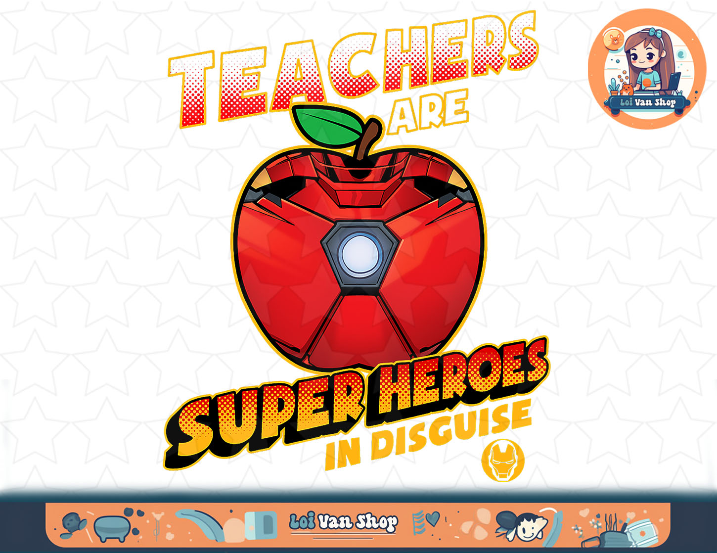 Marvel Teachers Are Super Heroes In Disguise Iron Man T-Shir | Inspire ...