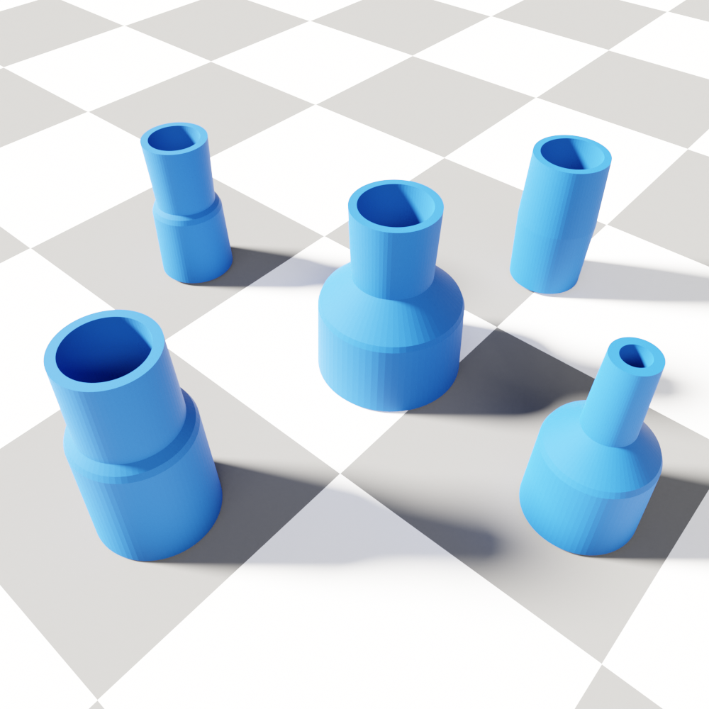 Pipe adapter STL-models Set - Inspire Uplift