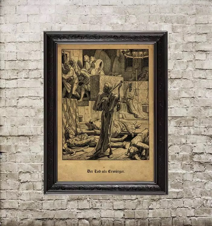 Death as a strangler. Alfred Rethel. 291. | Inspire Uplift