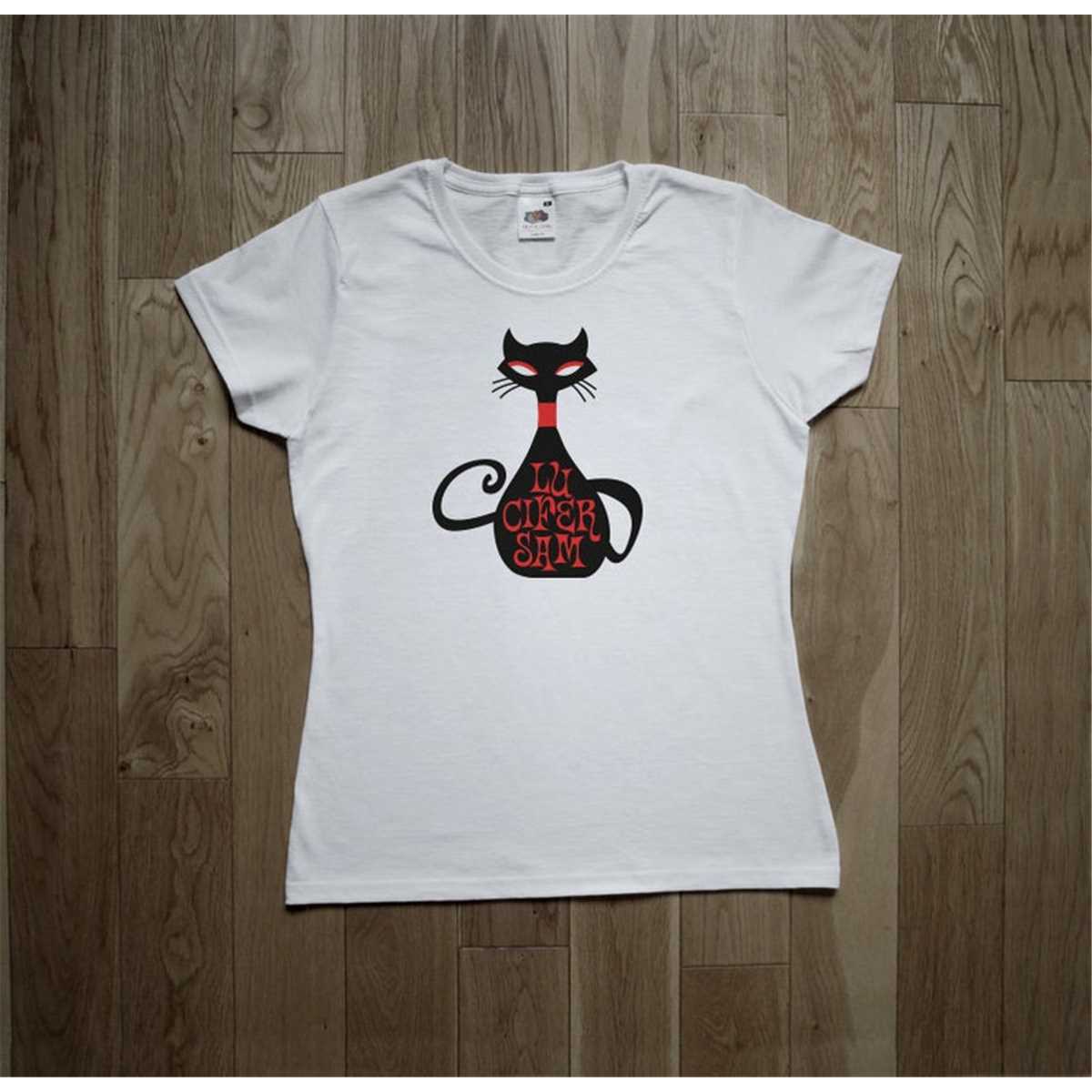 T-Shirt Syd Barrett Lucifer Sam Pink Floyd Cat Pop Psych - Inspire Uplift