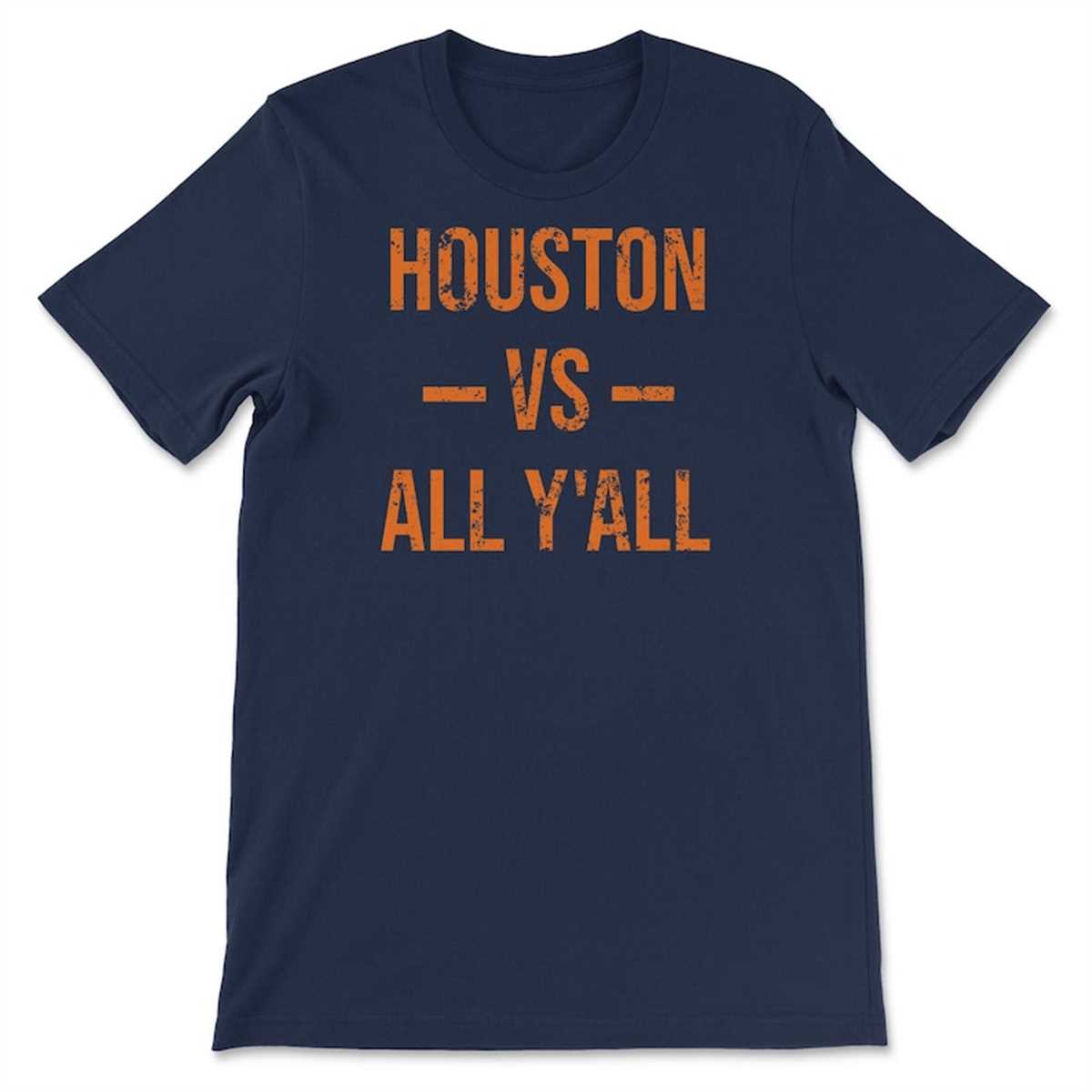 Houston Texas Vs All Y'All Vintage Weathered Southern Slang | Inspire ...