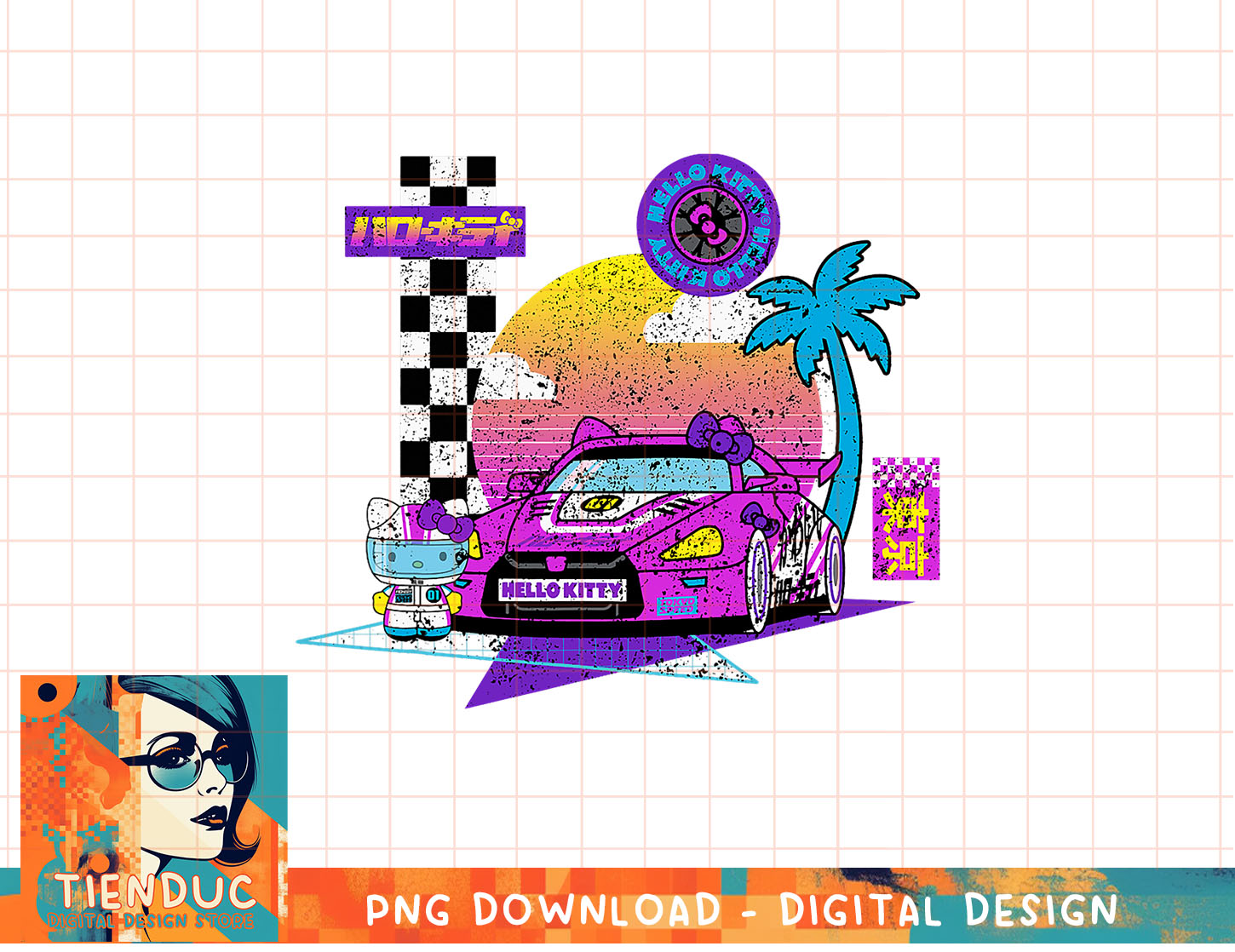 Hello Kitty Kawaii Tokyo Racer T-Shirt.pngHello Kitty Kawaii | Inspire ...