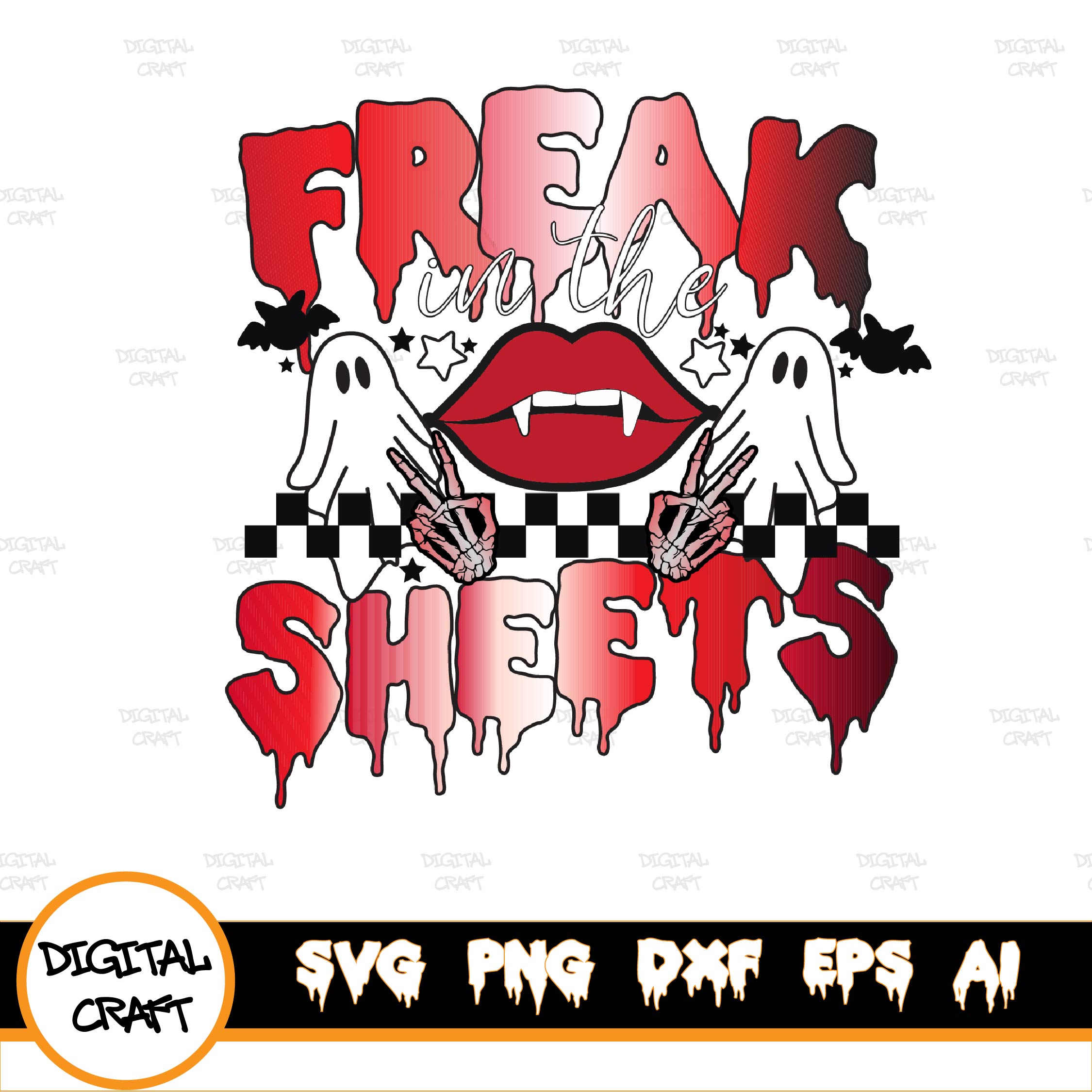Halloween Svg, Freak In The Sheets Svg, Halloween Sublimatio | Inspire ...