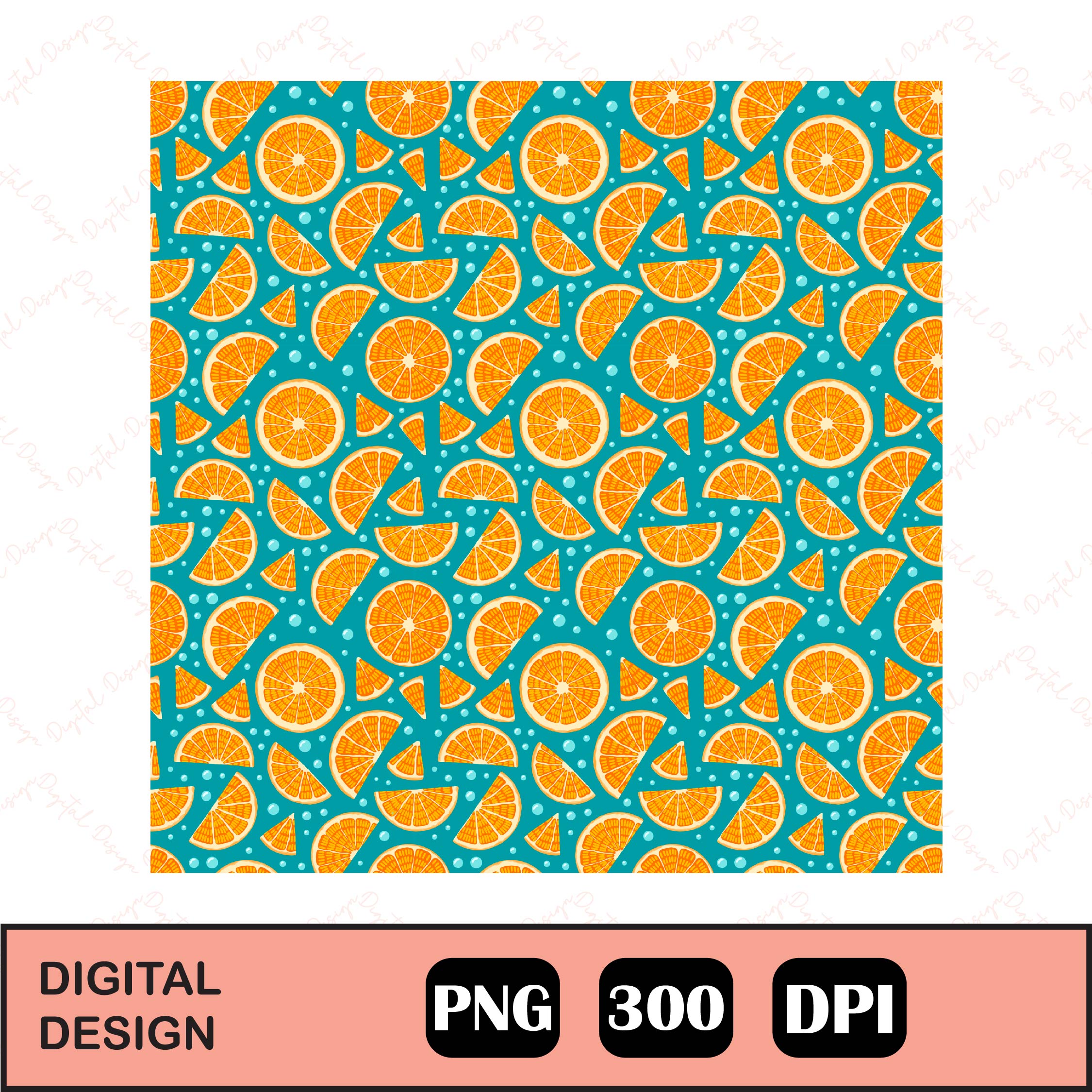 Summer Orange Seamless Pattern Png, Seamless Pattern Orange - Inspire ...