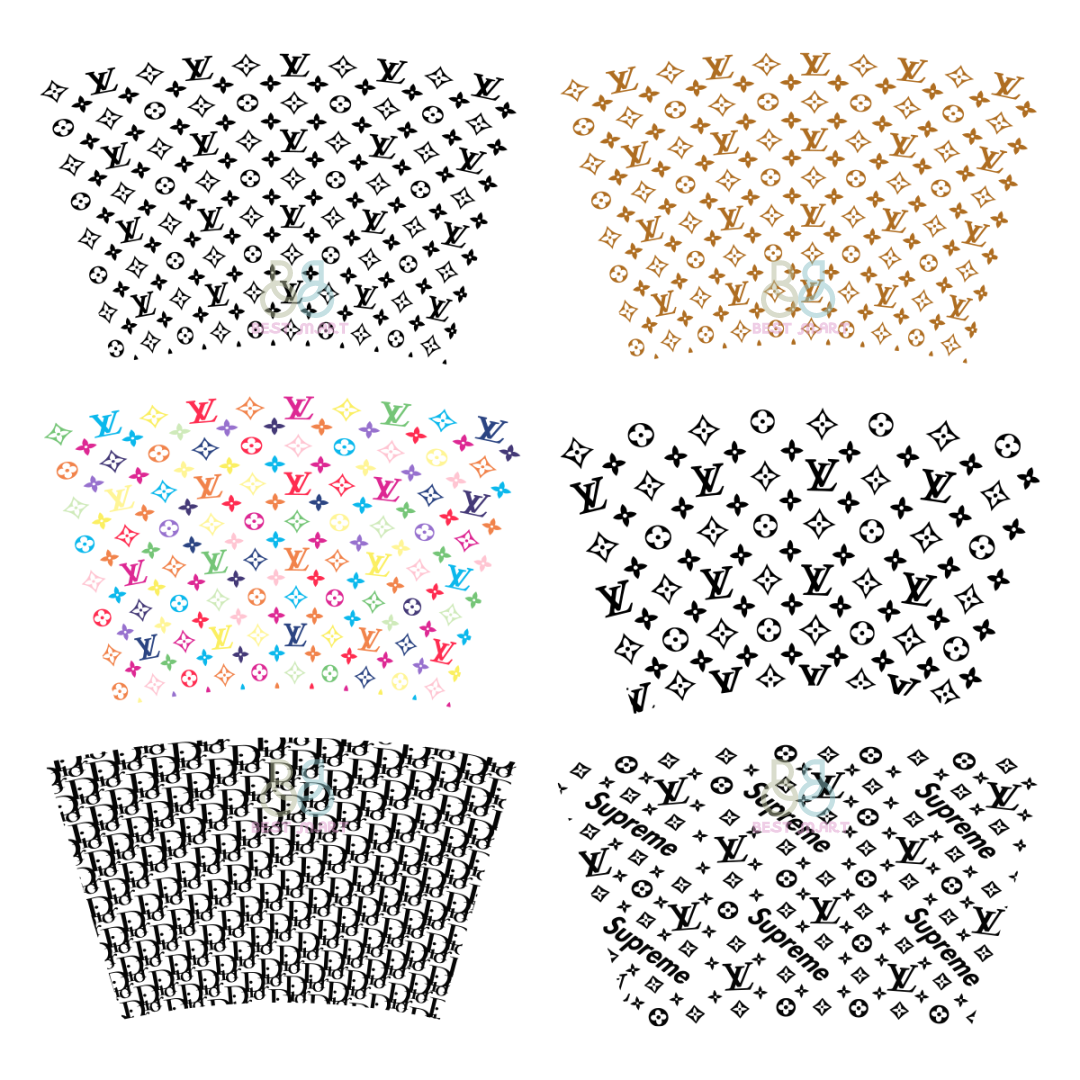 LV Full Wrap Bundle Svg, LV Starbucks Svg, Starbuck Wrap Svg - Inspire ...