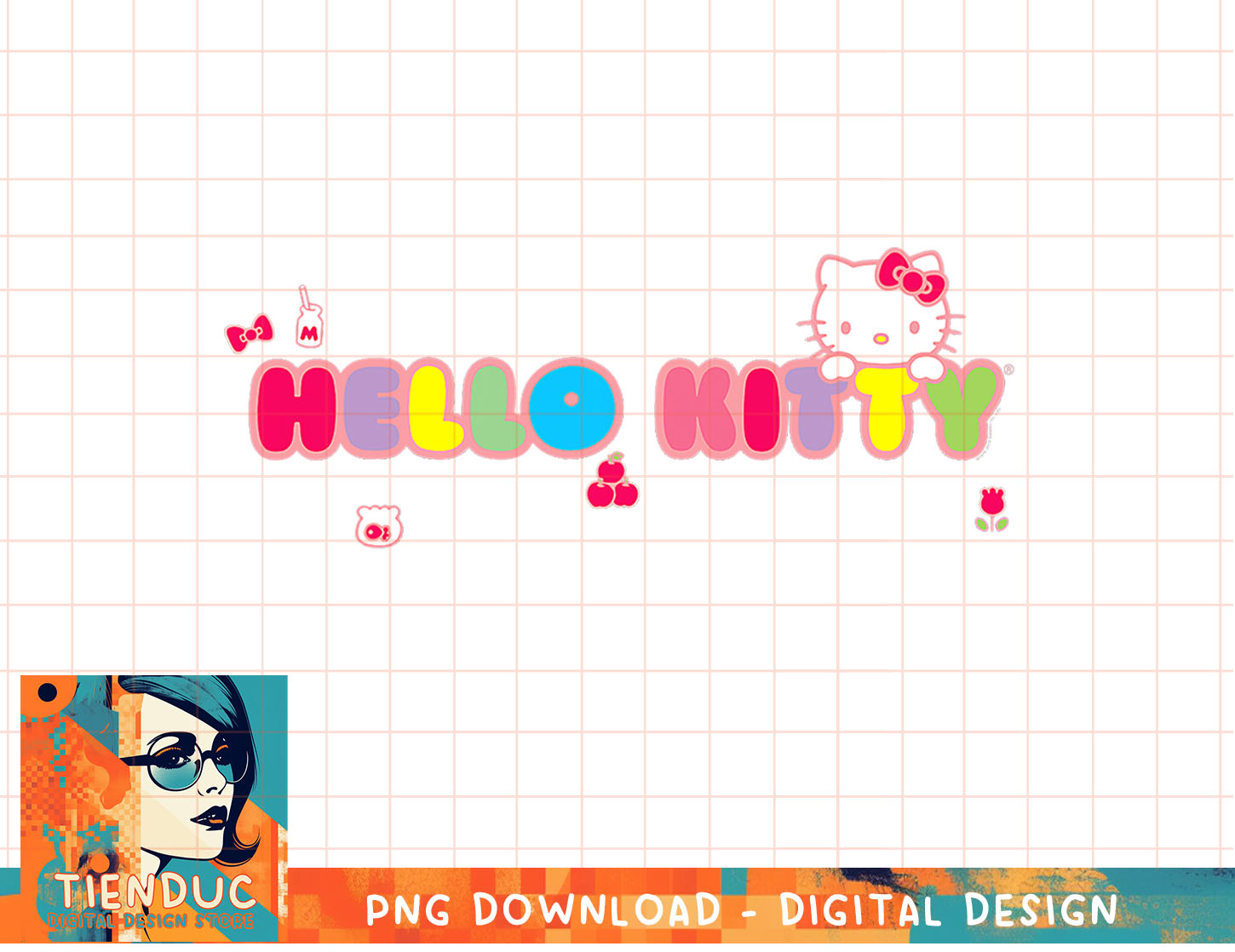 Hello Kitty Logo Favorite Little Things Tee Shirt copy png - Inspire Uplift