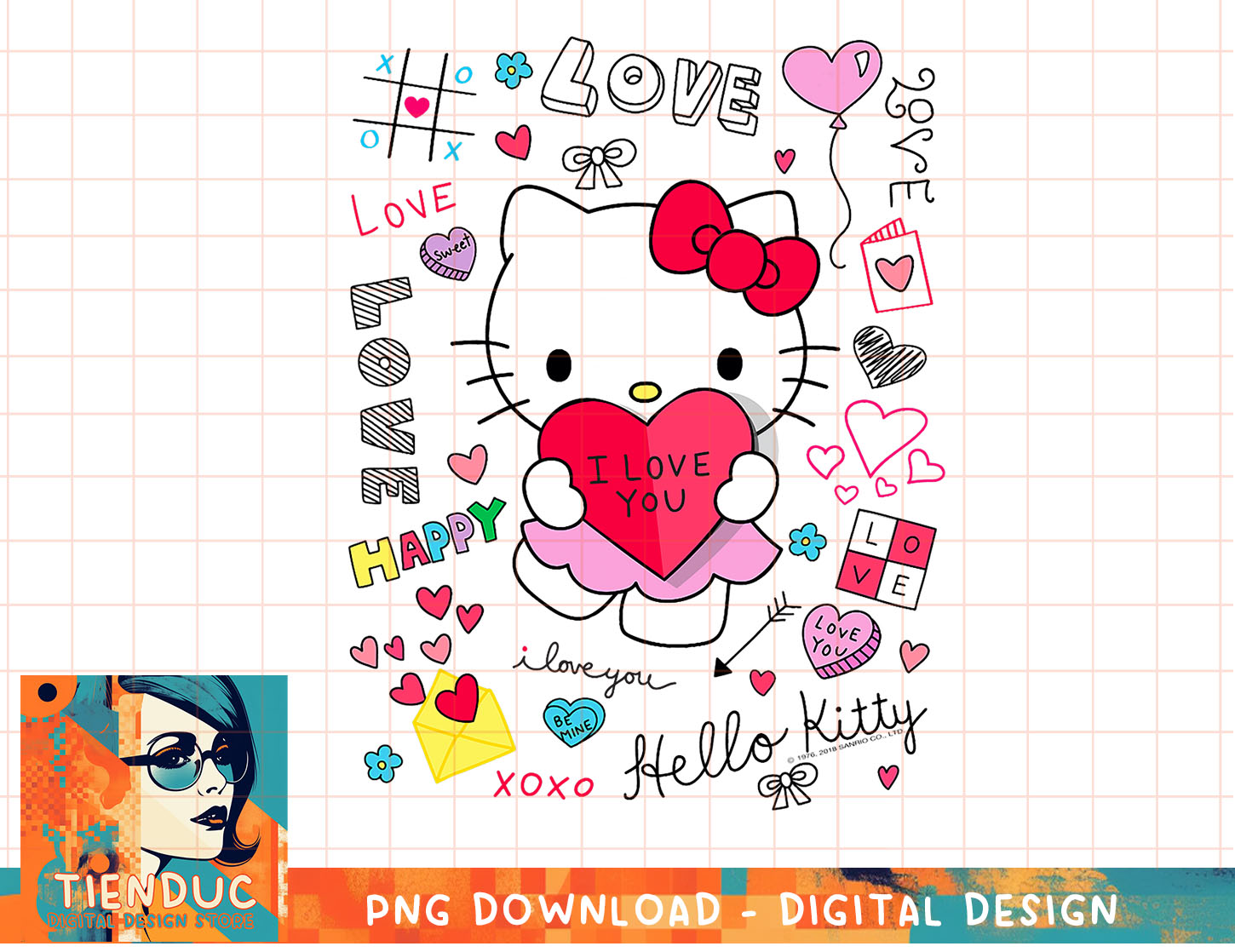 Hello Kitty Love Notes Valentine Tee Shirt.pngHello Kitty Lo | Inspire ...