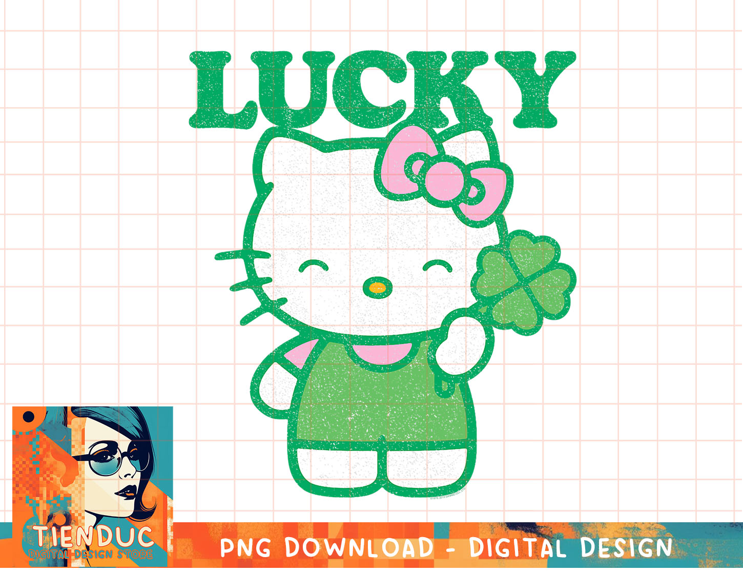 Hello Kitty Lucky Clover Tee Shirt.pngHello Kitty Lucky Clov - Inspire ...