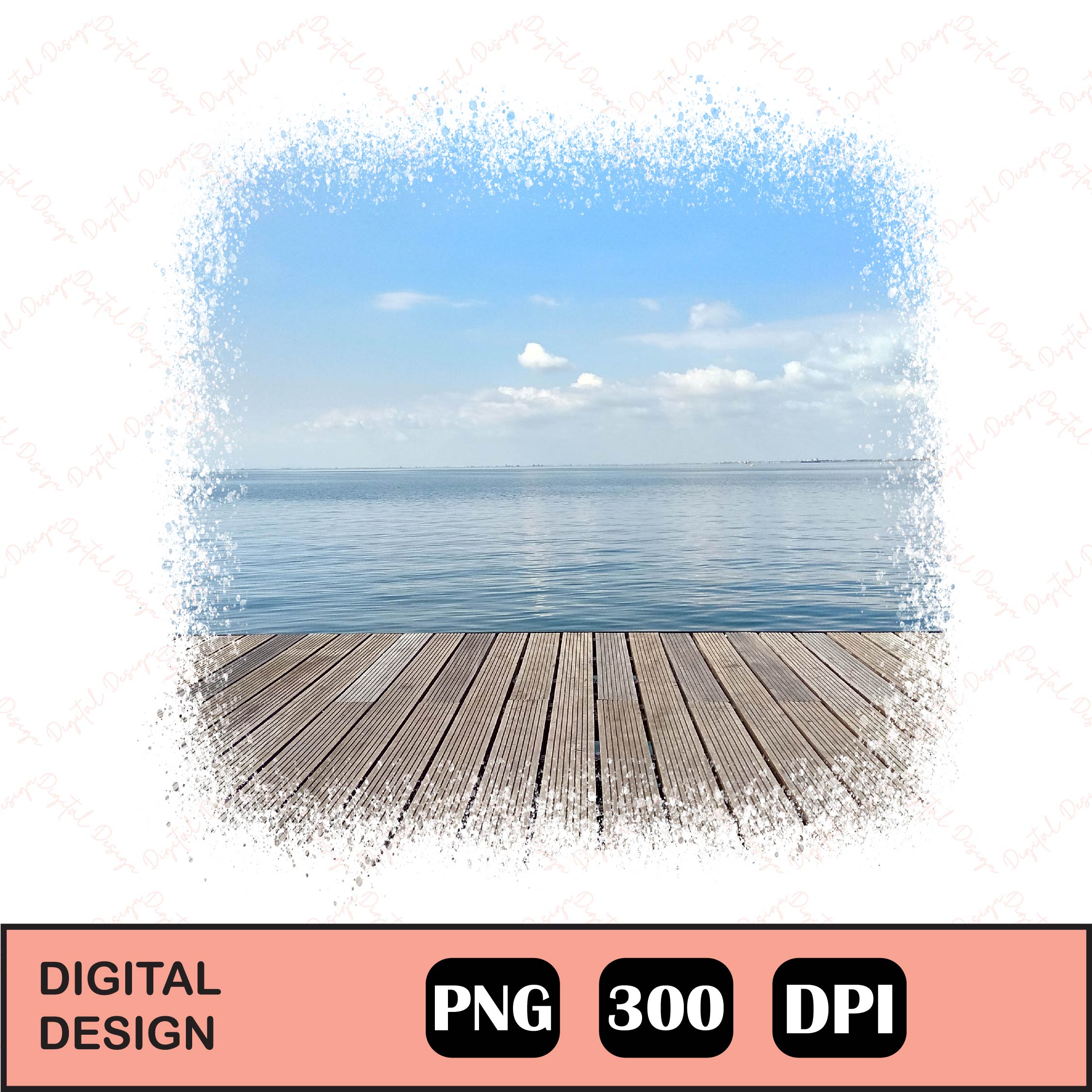 Summer Background Beach Png Landscape, Sublimation, Digital | Inspire ...
