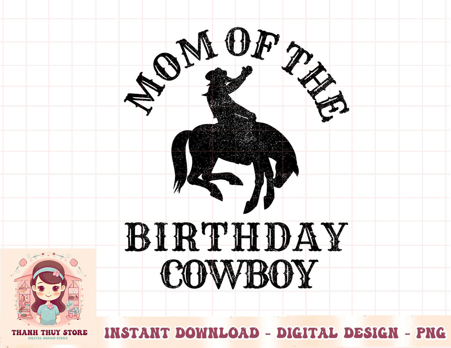 Mom of the Birthday Cowboy - Western Rodeo Party Matching pn | Inspire ...