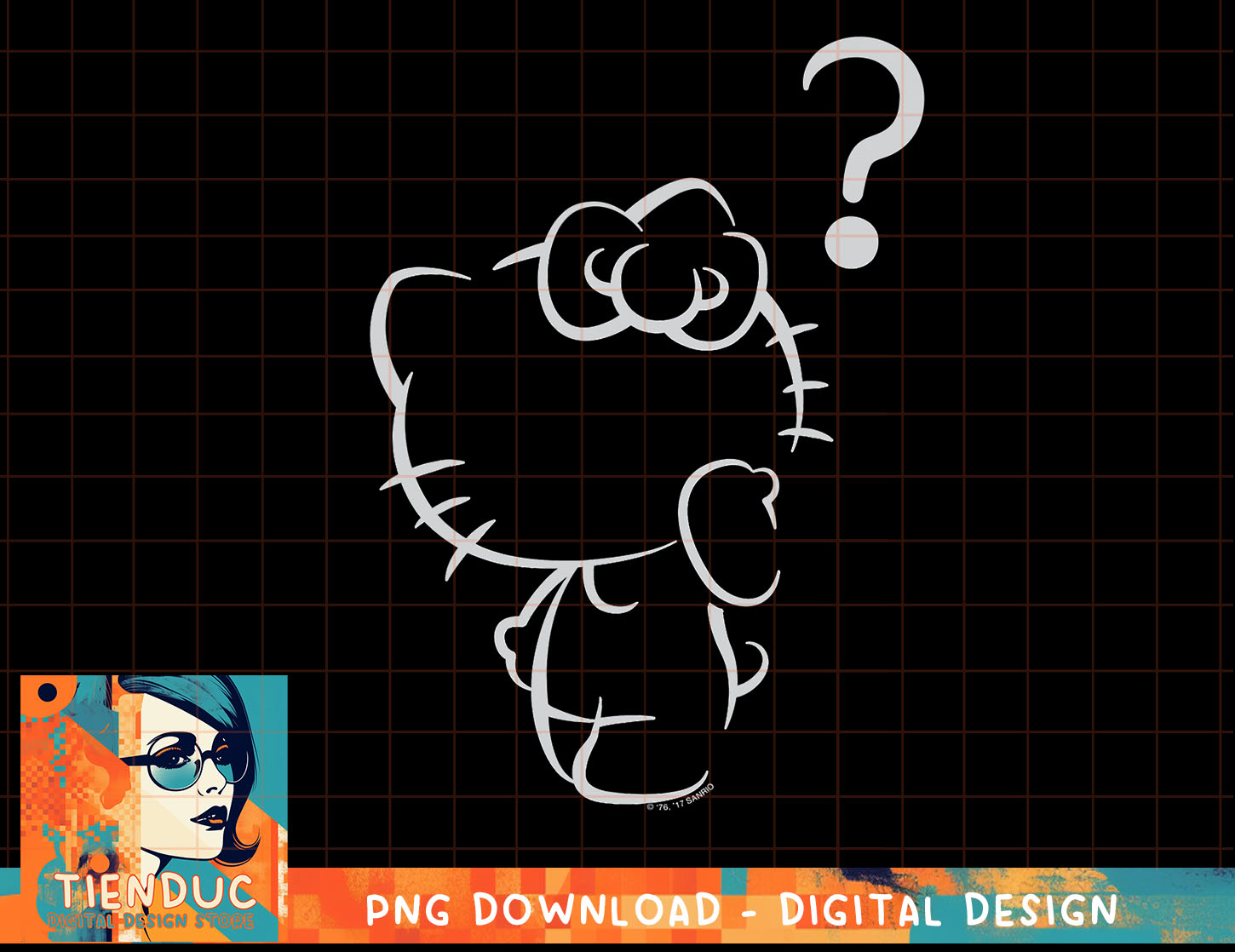 Hello Kitty Question Mark Tee Shirt copy png | Inspire Uplift