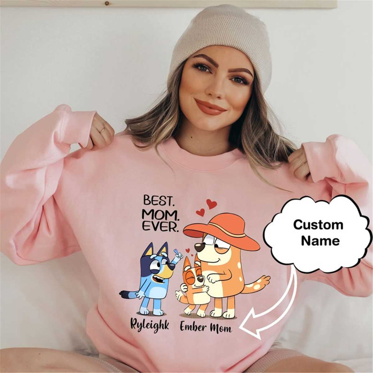 Personalized Bluey Best Mom Ever shirt with name, Bluey Mum | Inspire ...