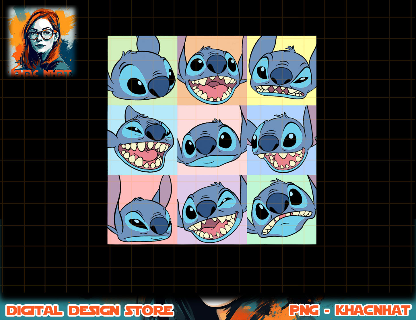 Disney Lilo & Stitch The Many Faces Of Stitch Panels T-Shirt | Inspire ...