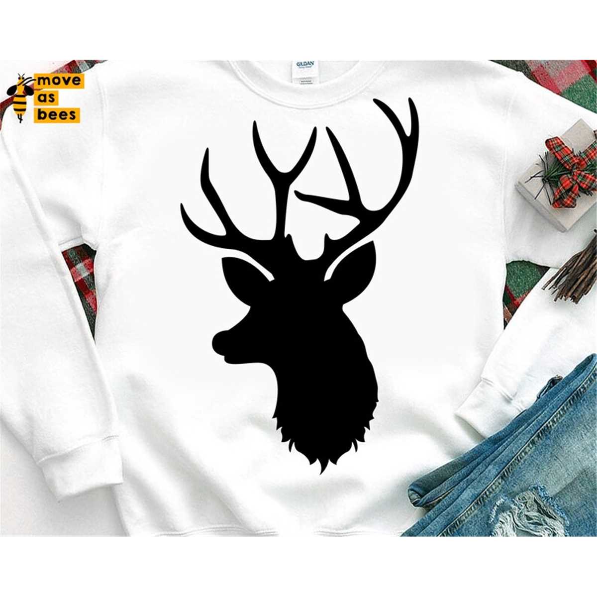 Printable Deer Head Outline