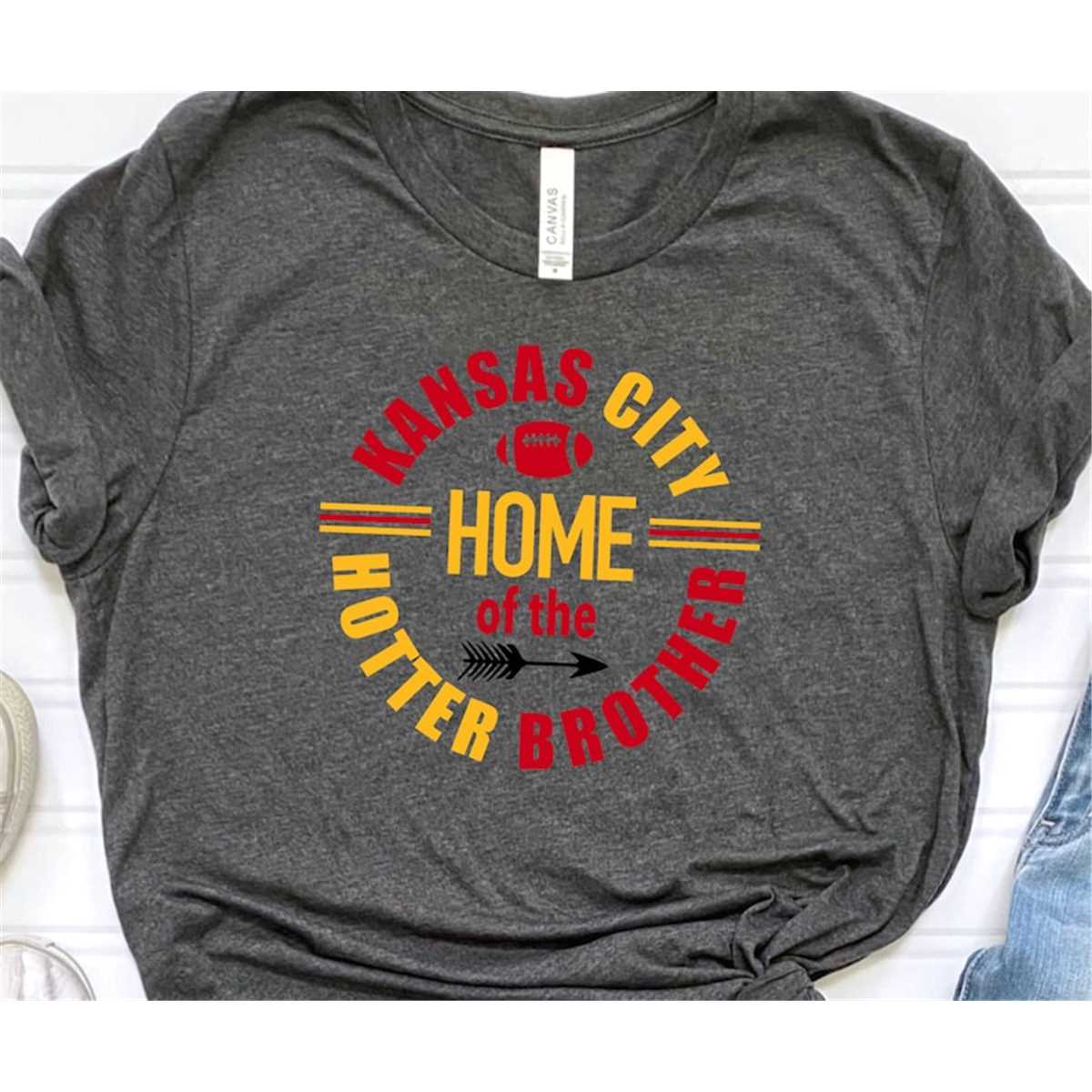 Kansas City Home of The Hotter Brother Tshirt, Kelse Brother | Inspire ...