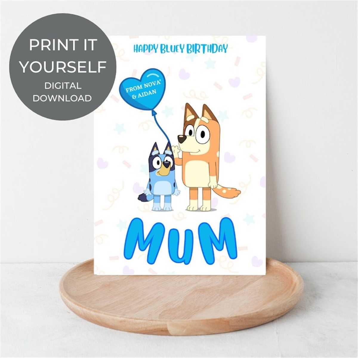 DIGITAL DOWNLOAD Chilli birthday card, Bluey birthday card f | Inspire ...