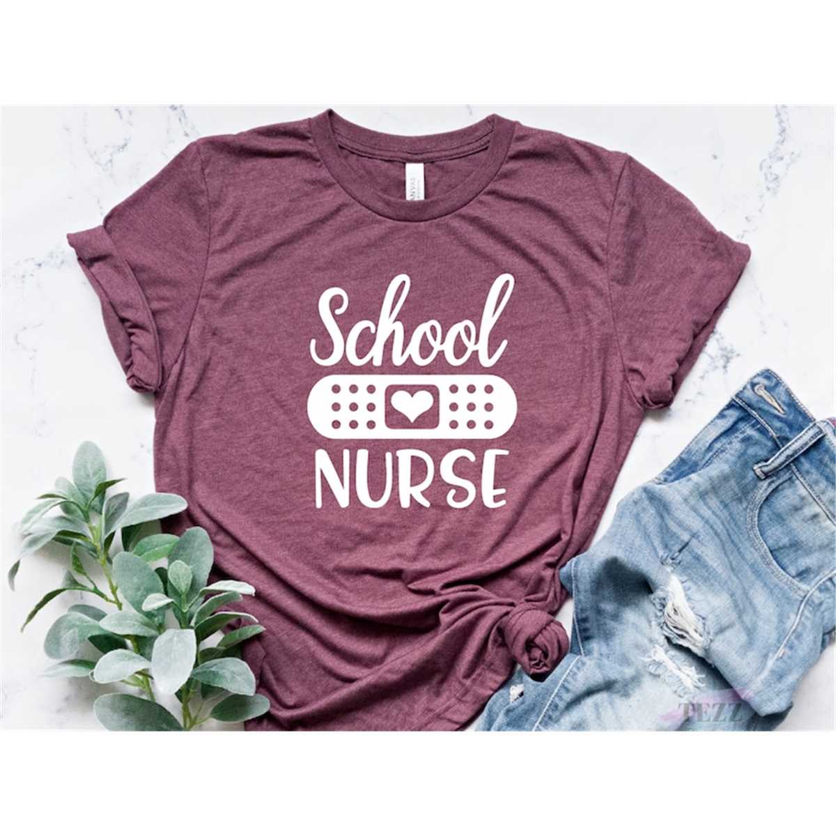 School Nurse Shirt, School Nurse Gift, Nurse Shirt, School N - Inspire ...