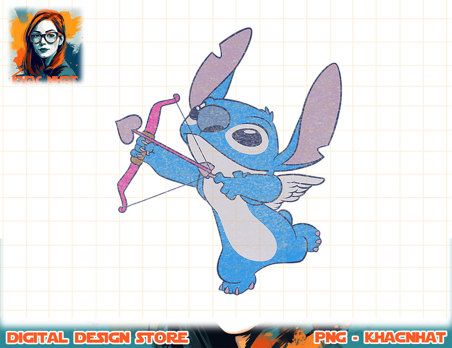 Disney Lilo & Stitch Valentine s Day Stitch Cupid T-Shirt co - Inspire ...