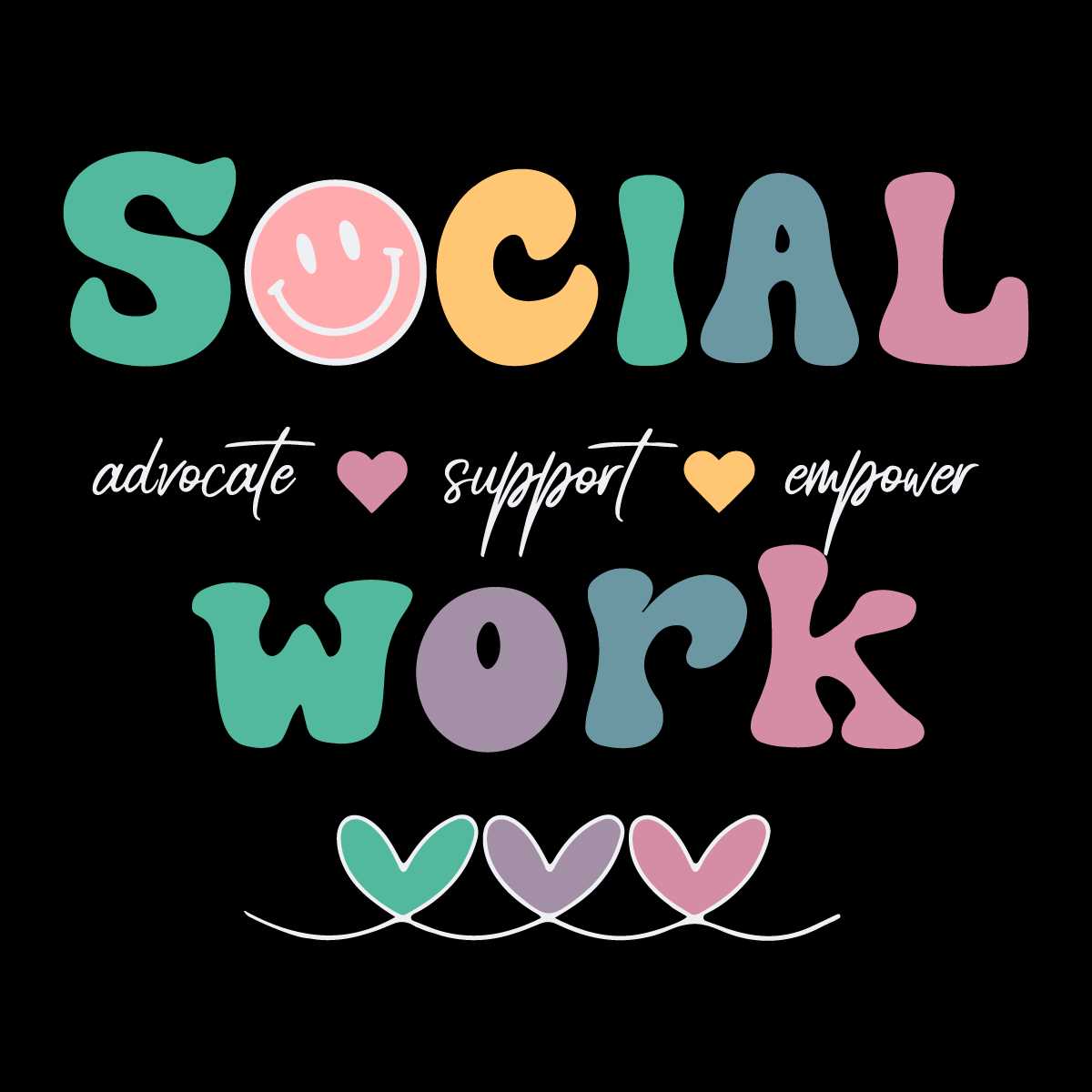 Social Work SVG Cute Advocate SVG Cricut For Files Design | Inspire Uplift