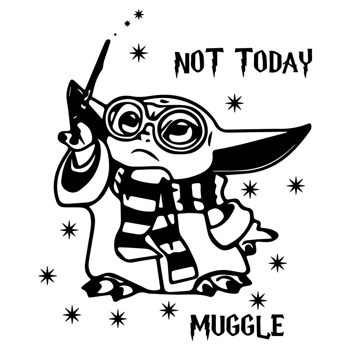 Magic Wizard SVG Not Today Muggle SVG Cricut For Files Desig | Inspire ...