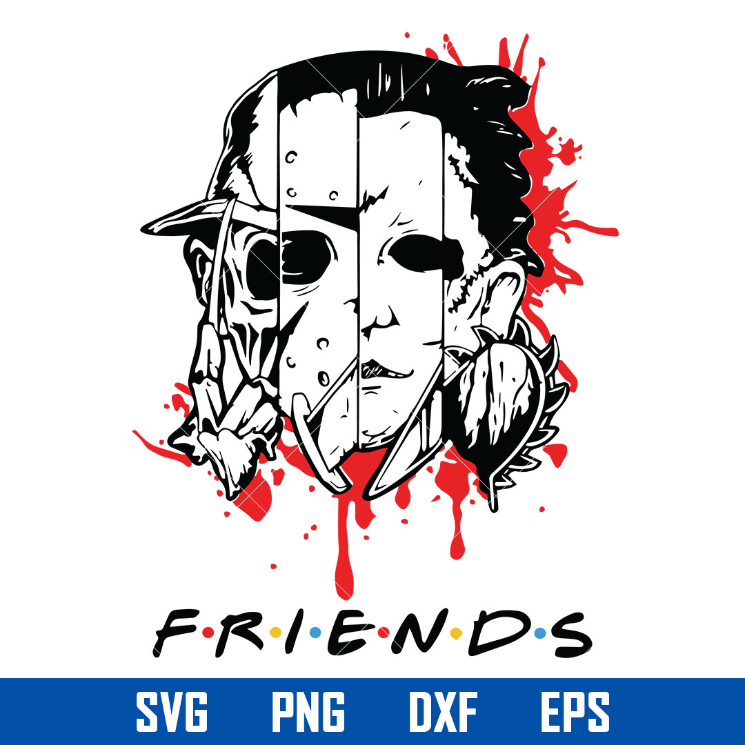 Friends Horror Halloween Svg, Horror Friends Movie Svg, Hall | Inspire ...
