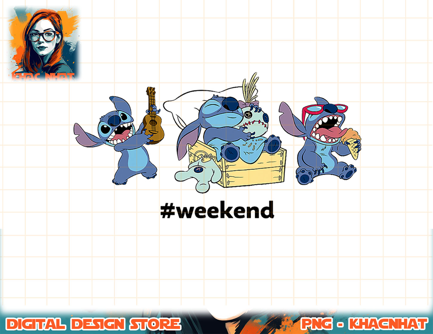 Disney Lilo & Stitch Weekend Activities T-Shirt copy png - Inspire Uplift