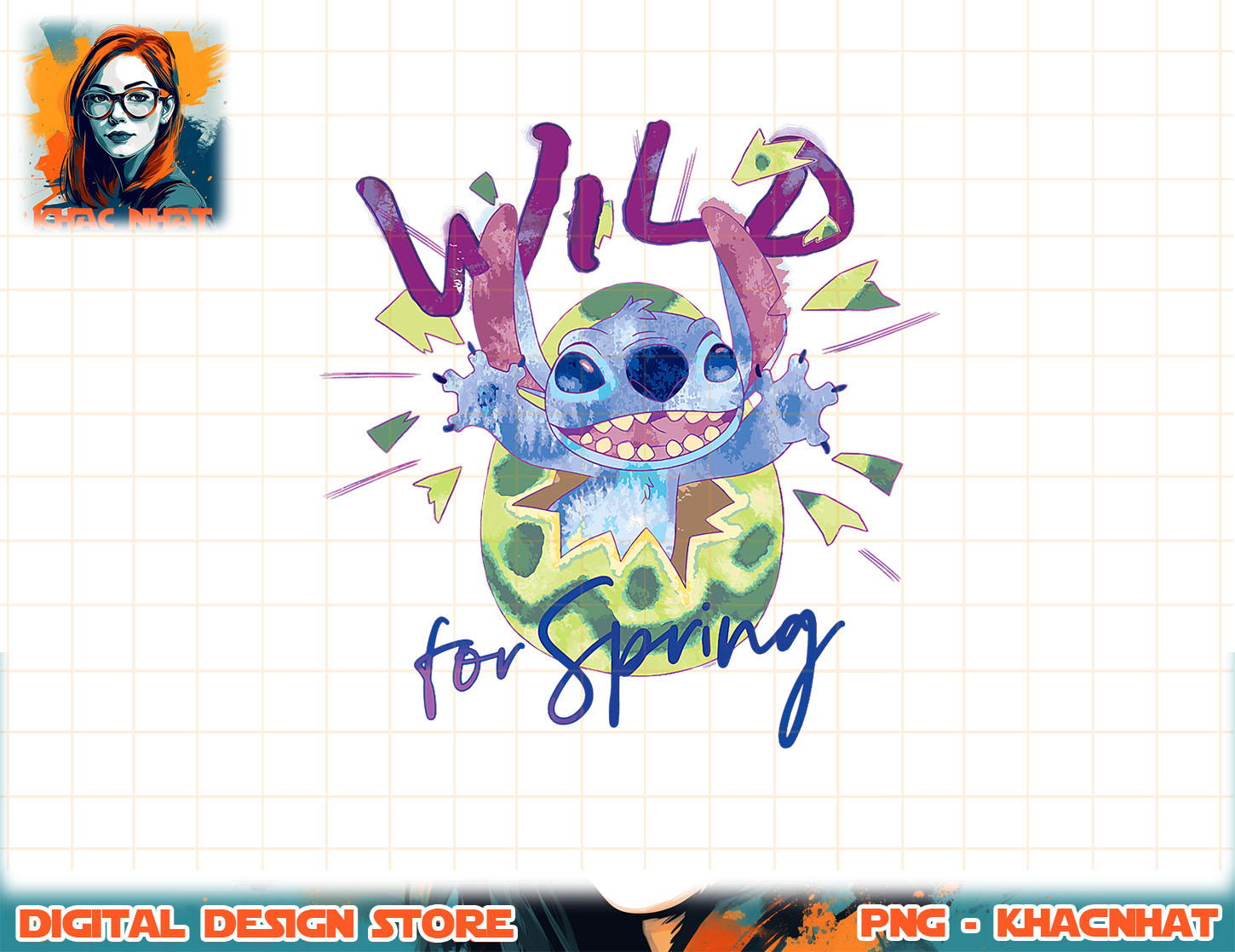 Disney Lilo & Stitch Wild for Spring Easter T-Shirt.pngDisne | Inspire ...