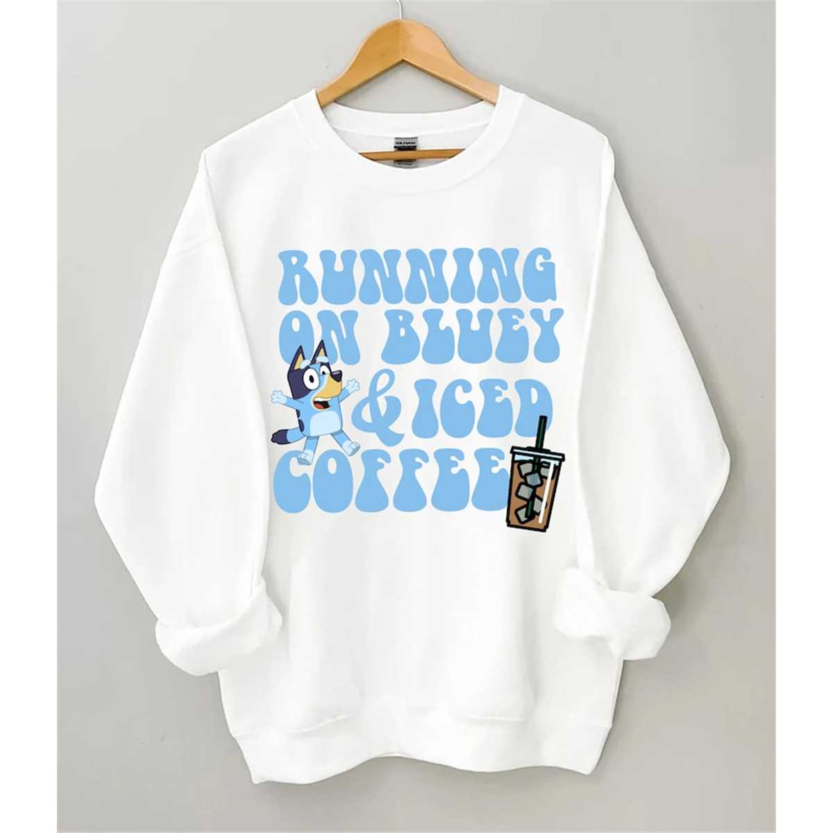 Running on Bluey & Iced Coffee With Matching Pocket Shirt, B | Inspire ...