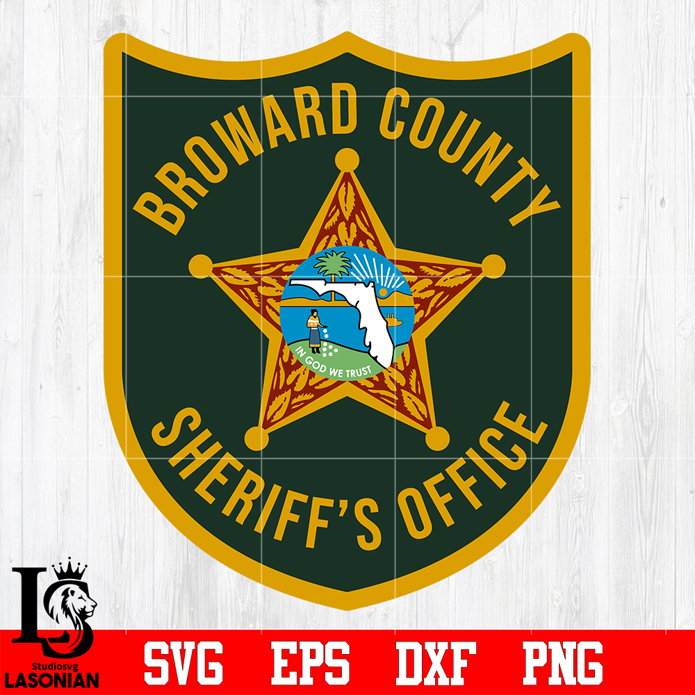 Badge Broward county Sheriff's Officer svg eps dxf png file, | Inspire ...