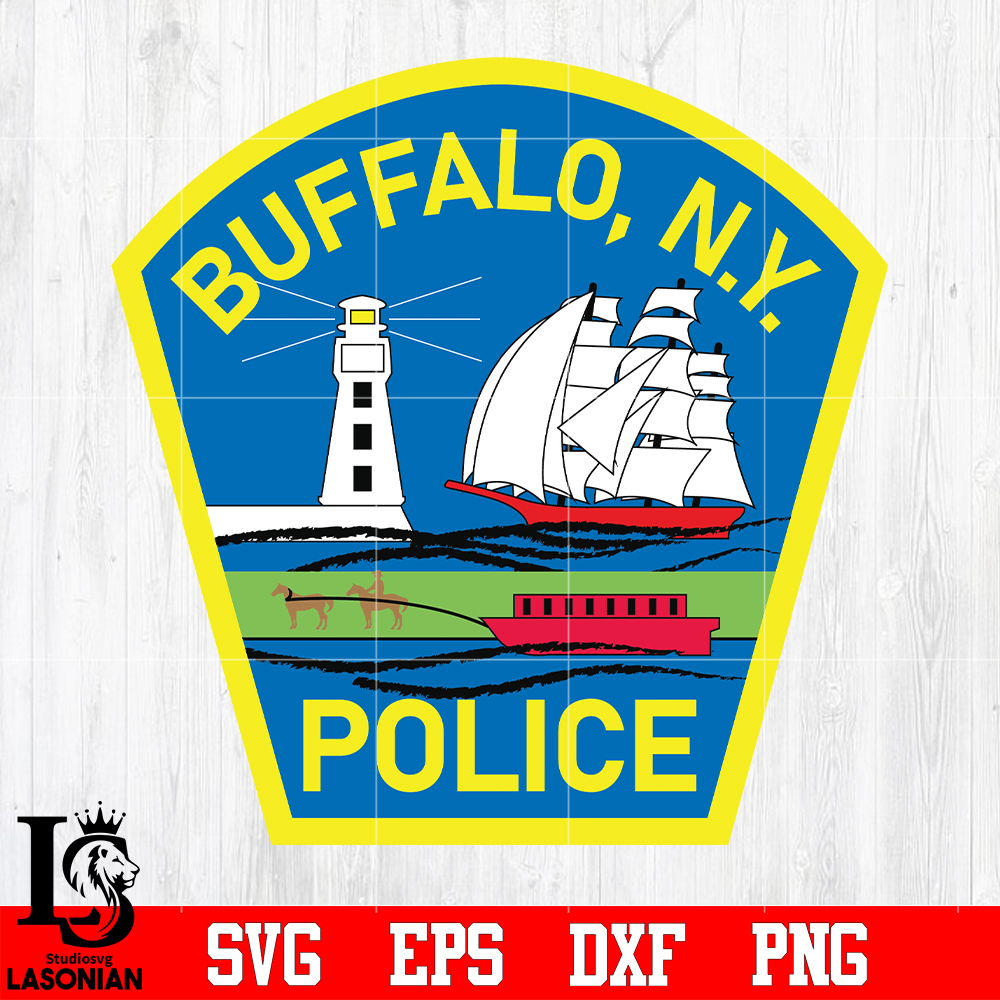 Badge Buffalo, NY Police svg eps dxf png file , Digital down | Inspire ...