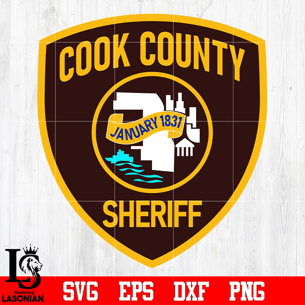 Badge Cook County Sheriff svg eps dxf png file, digital down | Inspire ...