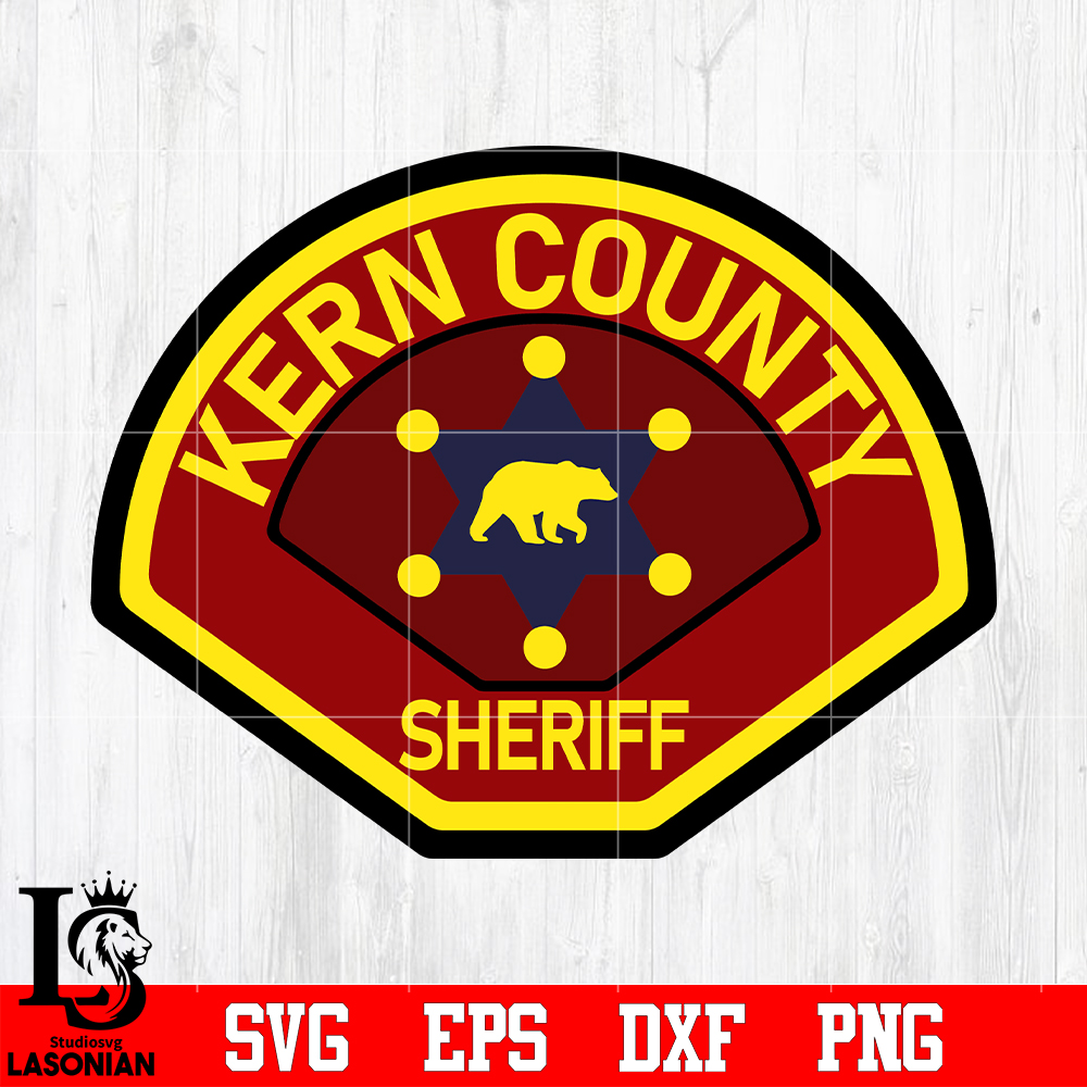 Badge Kern County Sheriff svg eps dxf png file, digital down | Inspire ...