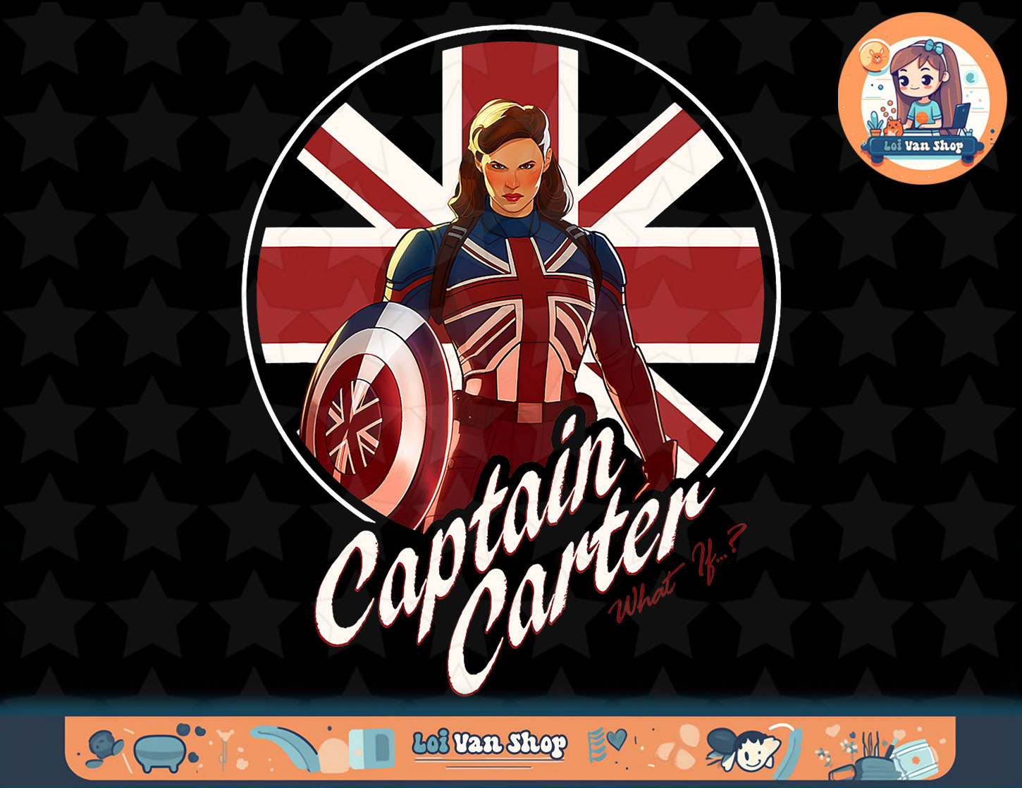 Marvel what if Captain Carter Super Hero T-Shirt copy png - Inspire Uplift