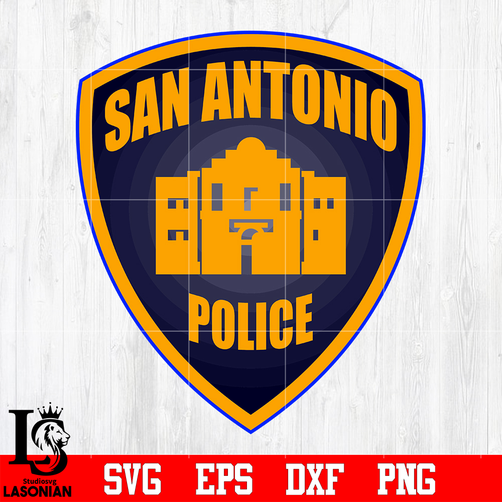 Badge San Antonio Police svg eps dxf png file, digital downl | Inspire ...