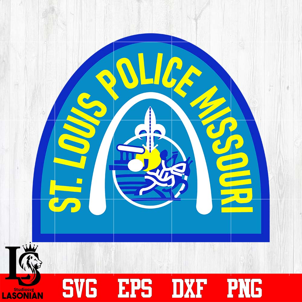 Badge ST.Louis Police Missouri svg eps dxf png file, digital | Inspire ...