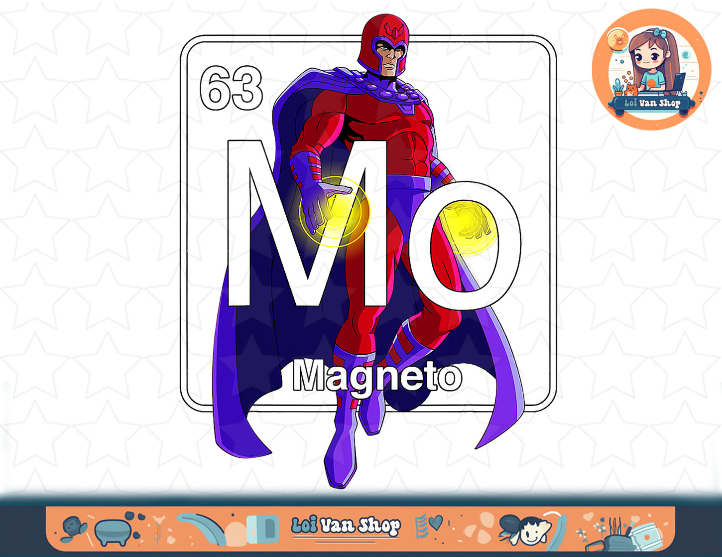 Marvel X-Men Magneto Element T-Shirt copy png - Inspire Uplift