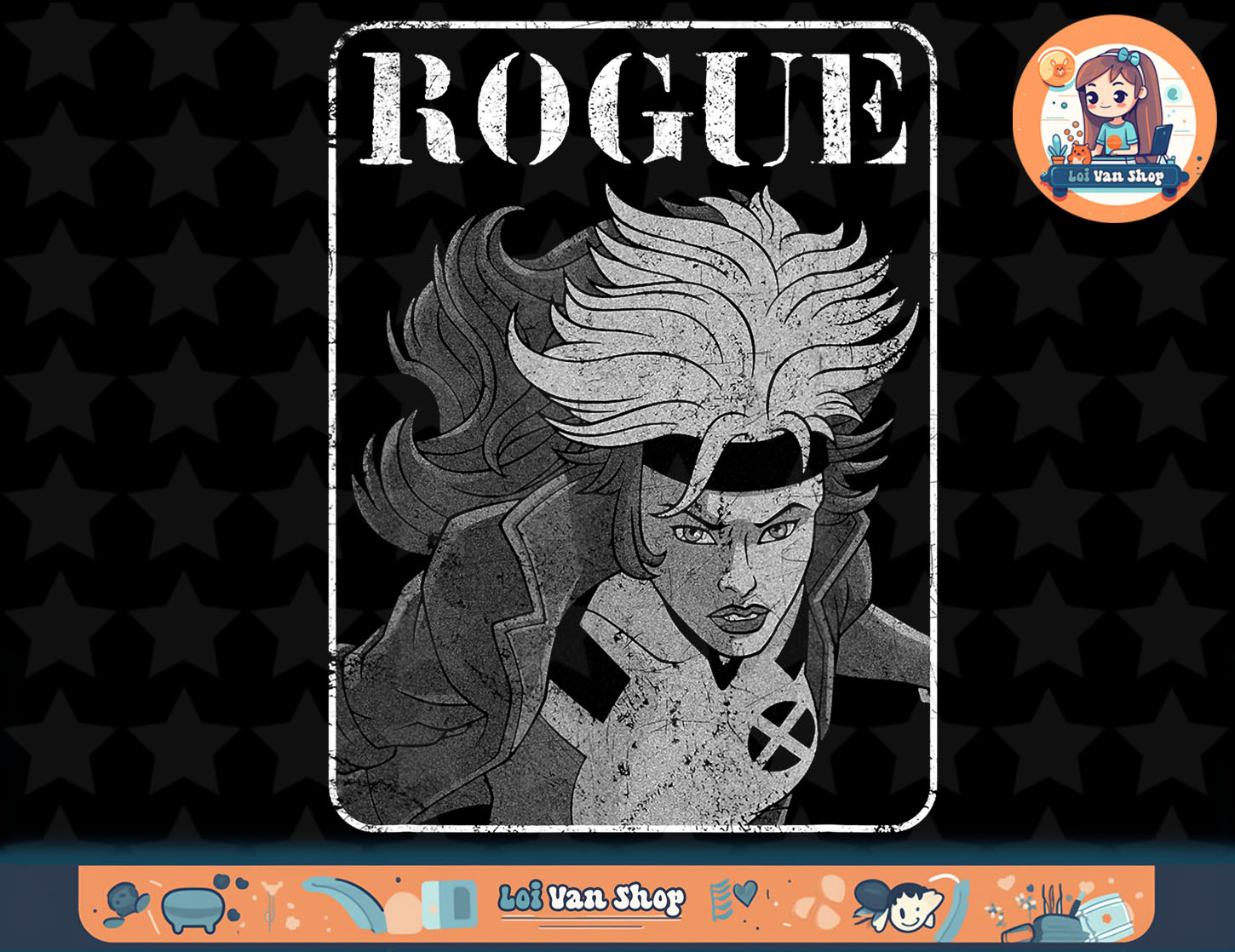 Marvel X-Men Rogue 90s T-Shirt.pngMarvel X-Men Rogue 90s T-S - Inspire ...