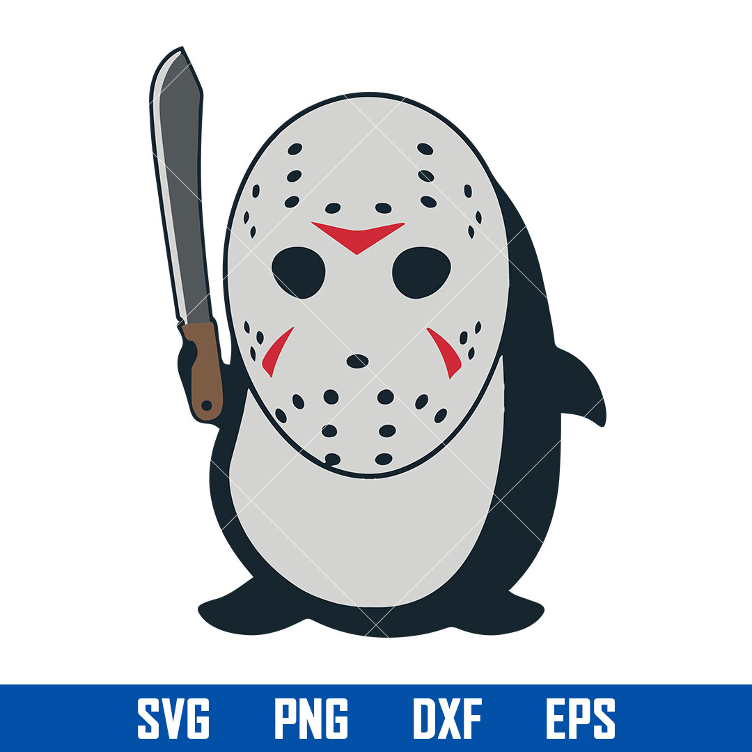 Penguin Jason Voorhees Svg, Jason Voorhees Svg, Halloween Sv | Inspire ...