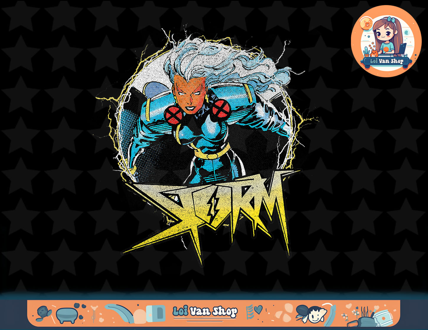 Marvel X-Men Storm Circle Portrait Logo T-Shirt.pngMarvel X- - Inspire ...