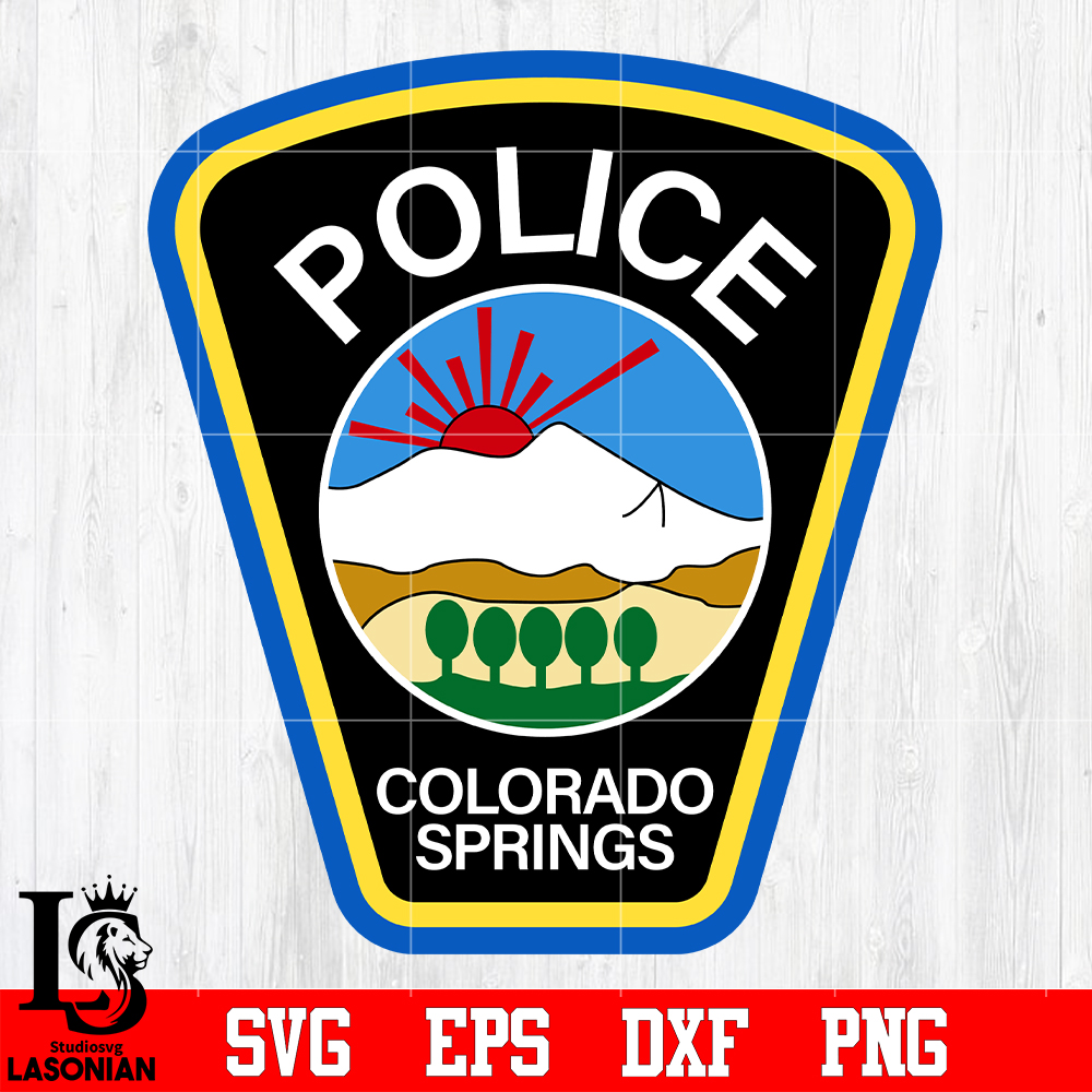 Badge Colorado Springs Police svg eps dxf png file, digital | Inspire ...