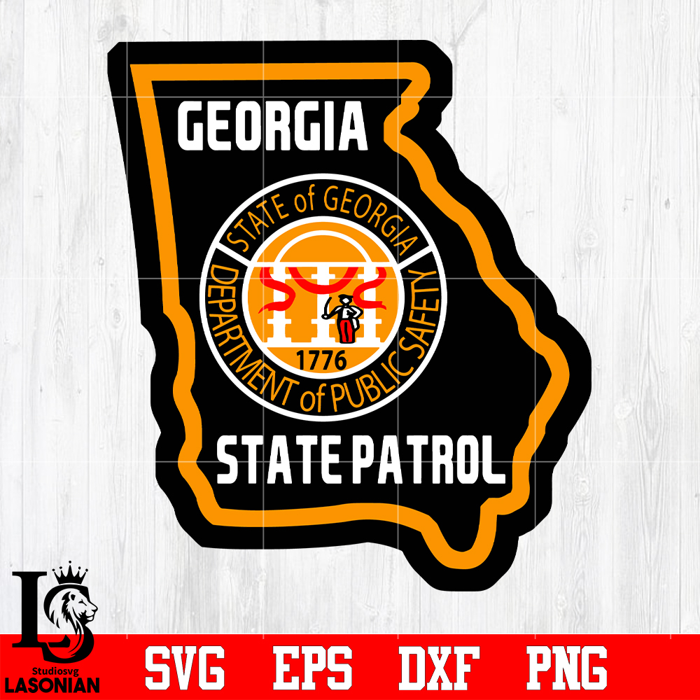 Badge Georgia state patrol Police svg eps dxf png file ,Digi | Inspire ...