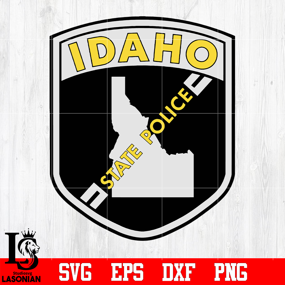 Badge Idaho state Police svg eps dxf png file , Digital down | Inspire ...