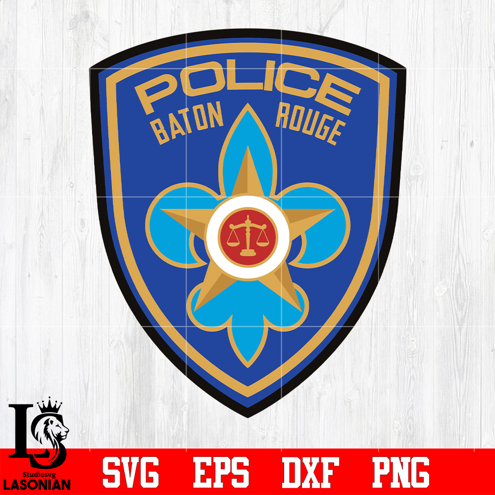 Badge Police baton rouge svg eps dxf png file , digital down | Inspire ...