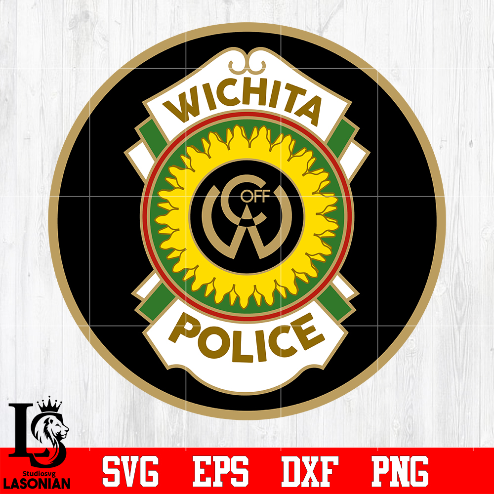 Badge Police Wichita svg eps dxf png file, digital download | Inspire ...