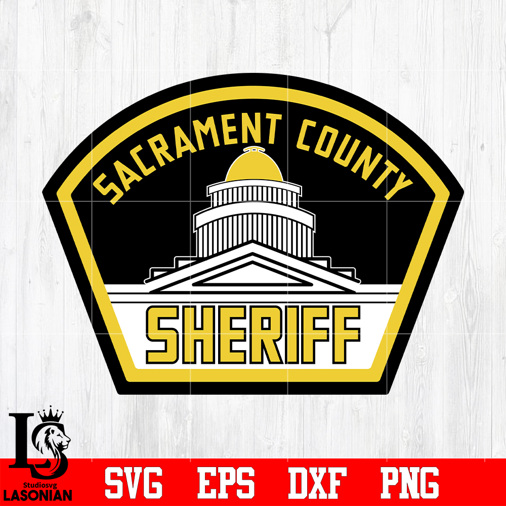 Badge Sacrament county Sheriff svg eps dxf png file, digital | Inspire ...