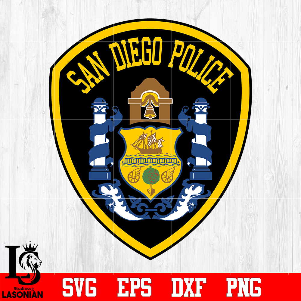 Badge San Diego Police svg eps dxf png file, digital downloa | Inspire ...
